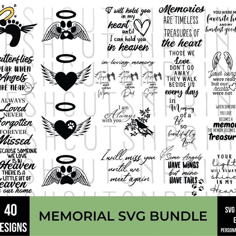 Memorial Svg - Etsy