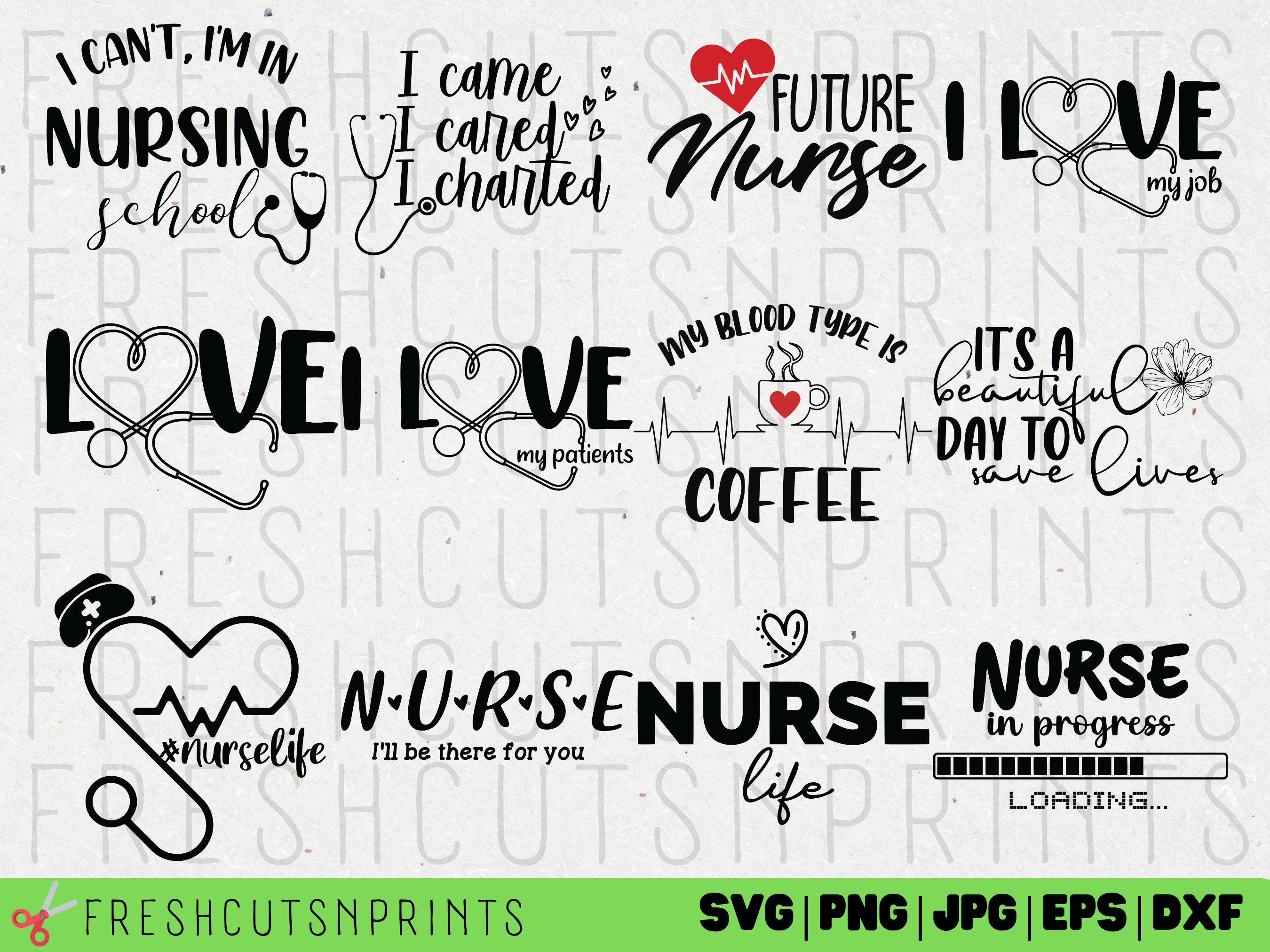 20 Nurse SVG Bundle Nurse Quotes Svg Doctor Svg Nurse Svg | Etsy