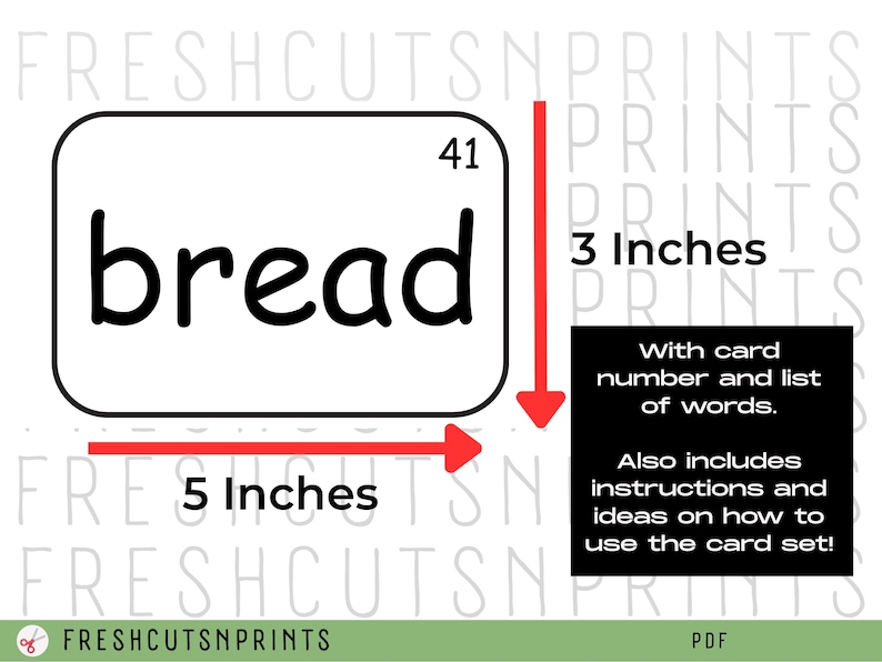 Preschool Printable Flashcards - Fry's 100 Picture Nouns, Sight Words ...