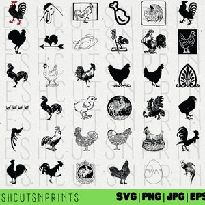 100+ Chicken SVG Bundle, Chicken Clipart, Chicken Vector, Chicken Decal ...