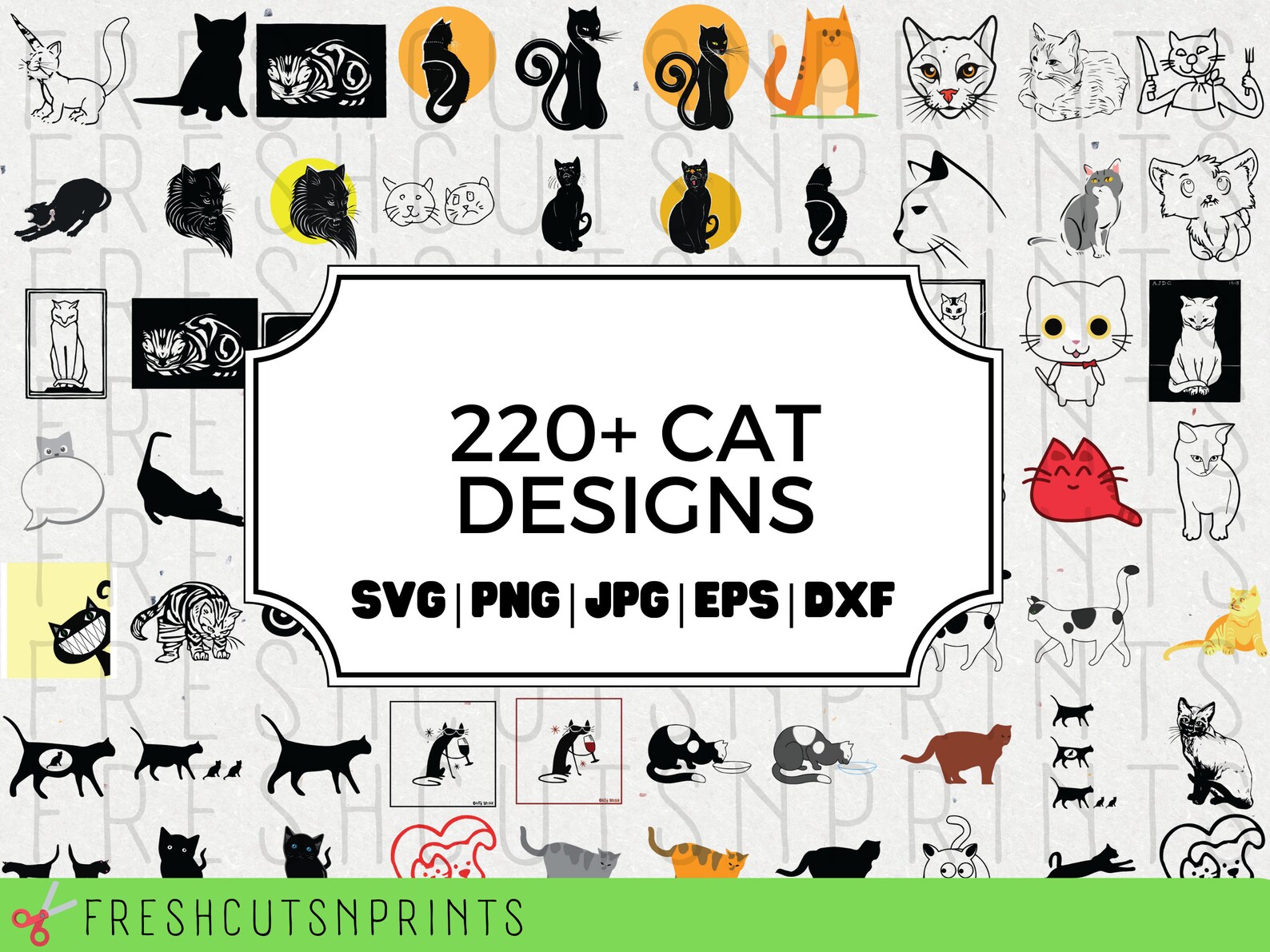 200 Cat Bundle Svg Cat Svg Kitty Svg Cute Cat Svg Svg | Etsy