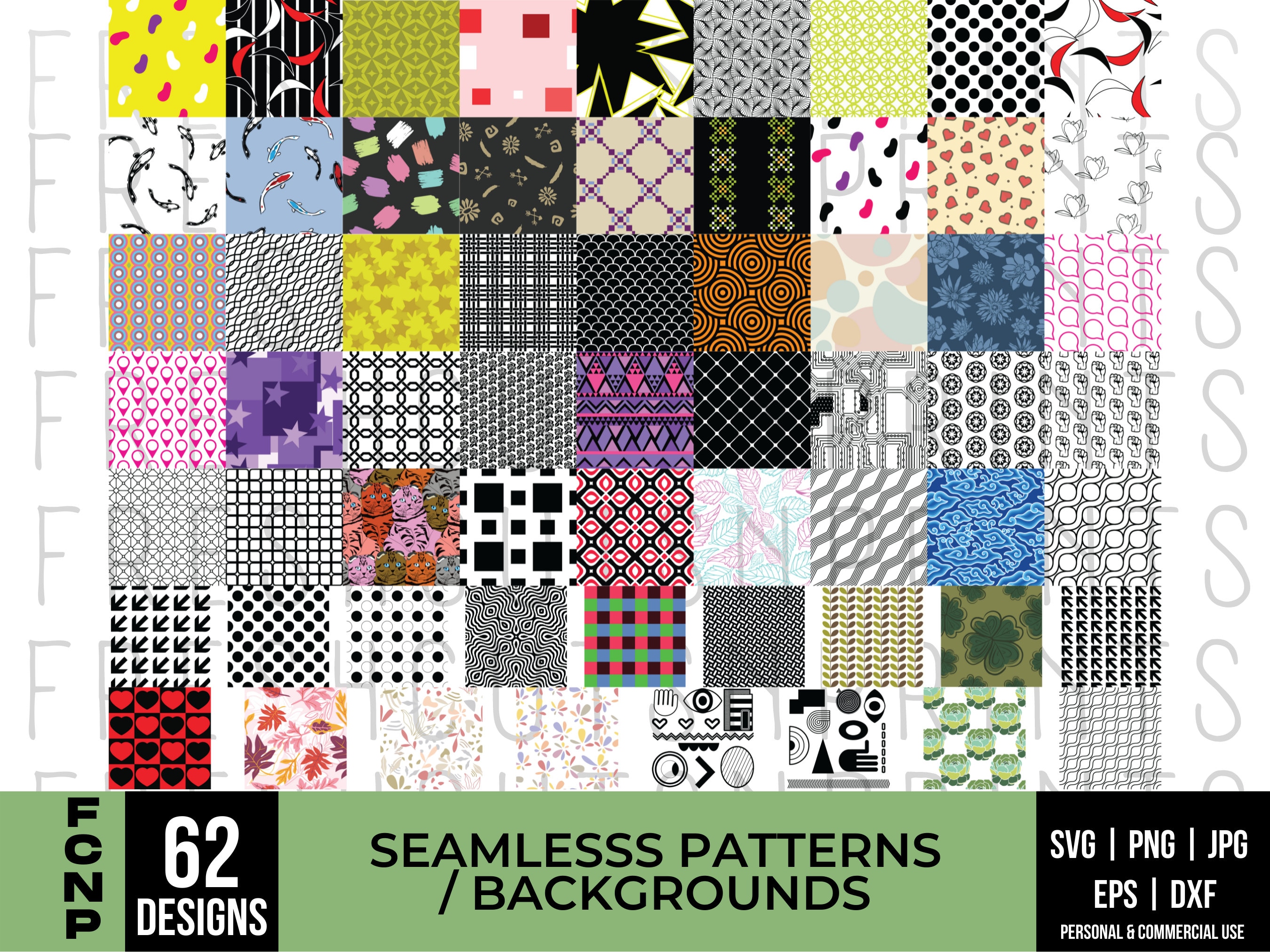 62 Seamless Pattern Designs Seamless Pattern Svg Keychain - Etsy
