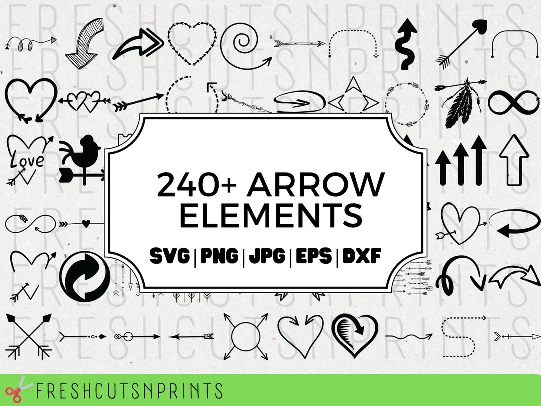 247 Arrow SVG Pack , Arrow Clipart, Arrow Vector, Cricut Arrow Arrow ...