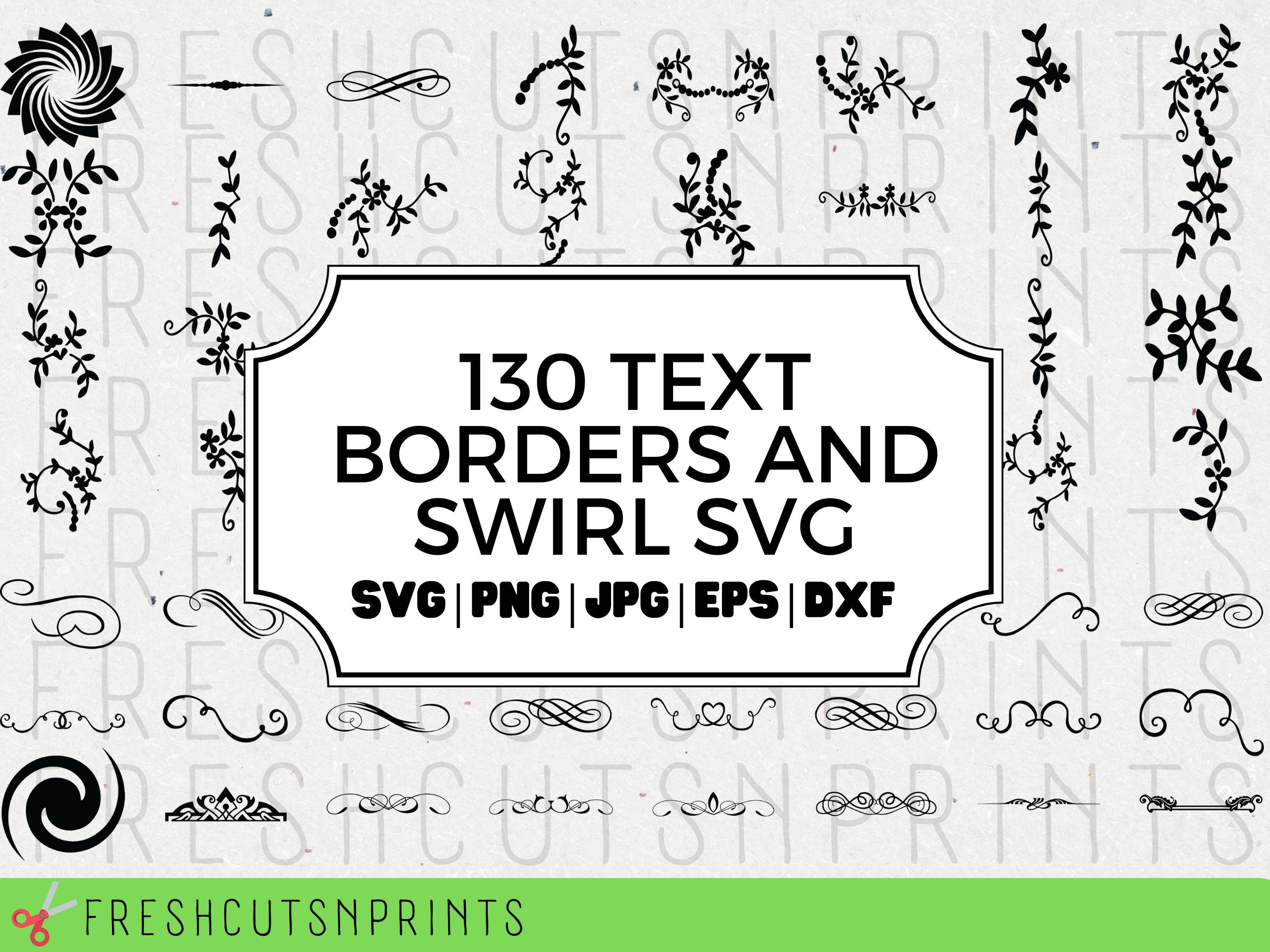 Swirl Text Box Border