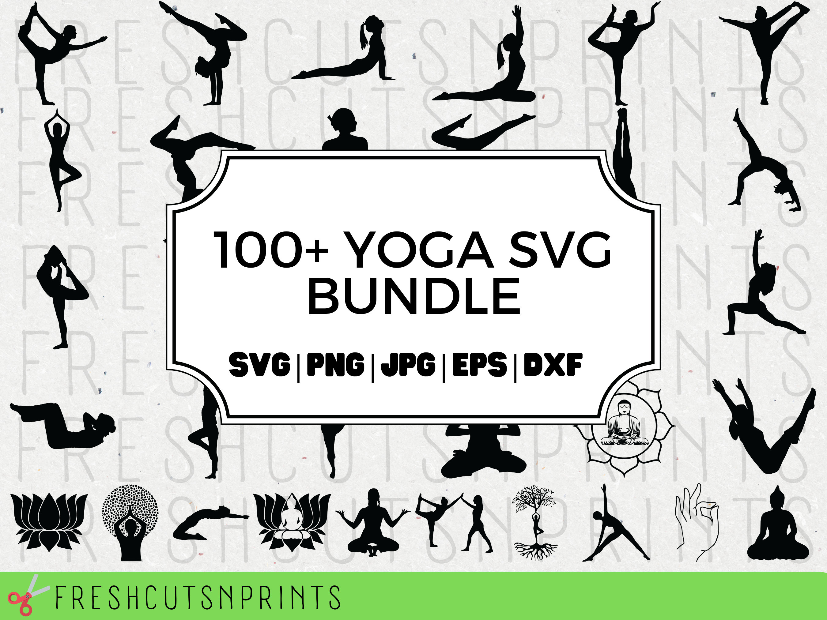 100 Yoga SVG Bundle Yoga Poses Svg Yoga Clipart Yoga | Etsy