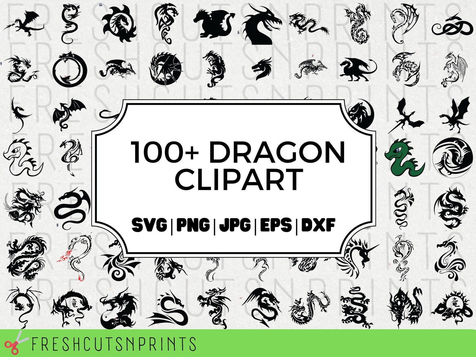 100 Dragon SVG Bundle Dragon Vector Dragon Clipart Dragon - Etsy
