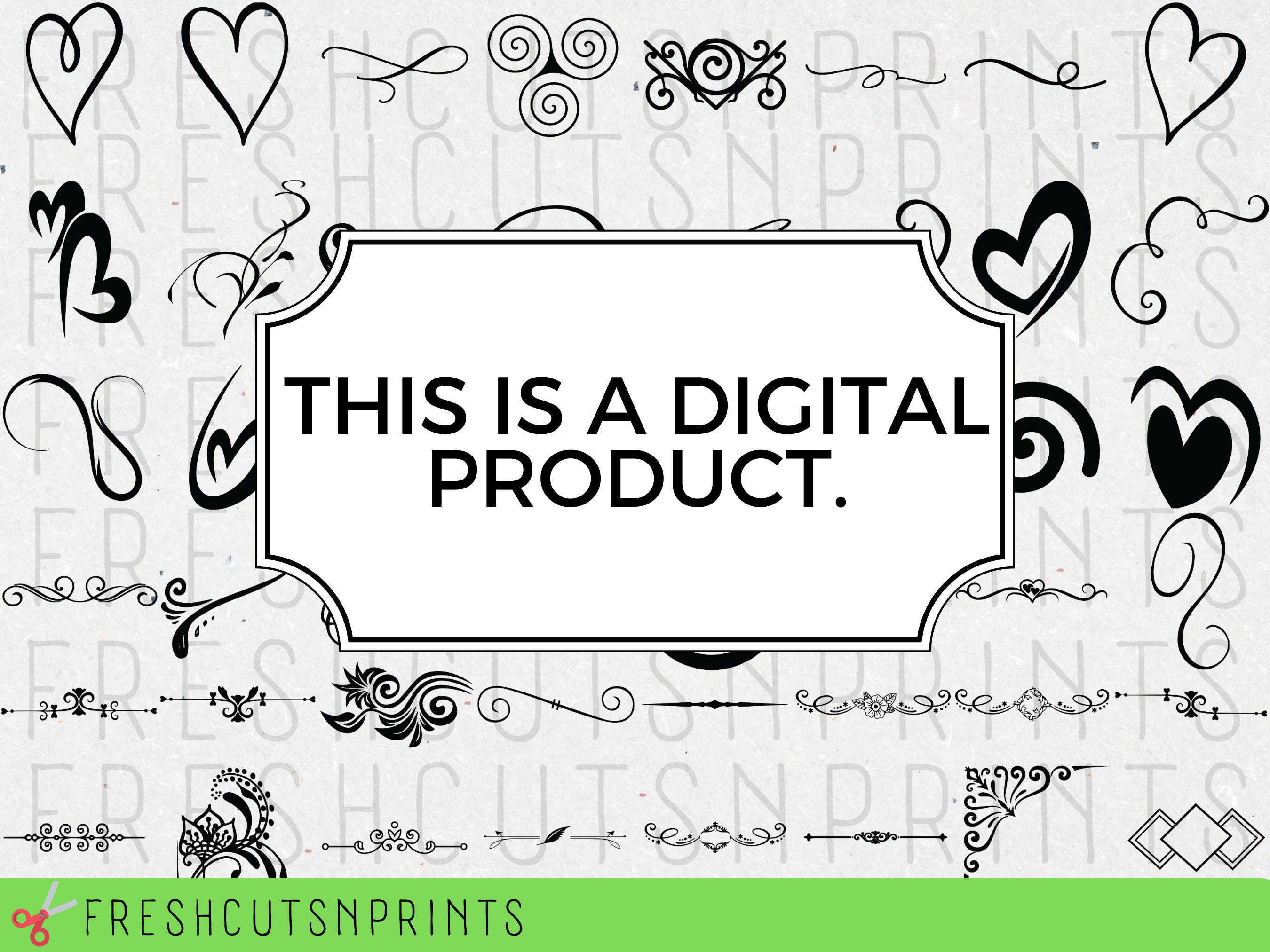 130 Text Dividers and Swirls SVG Bundle Flourishes SVG - Etsy