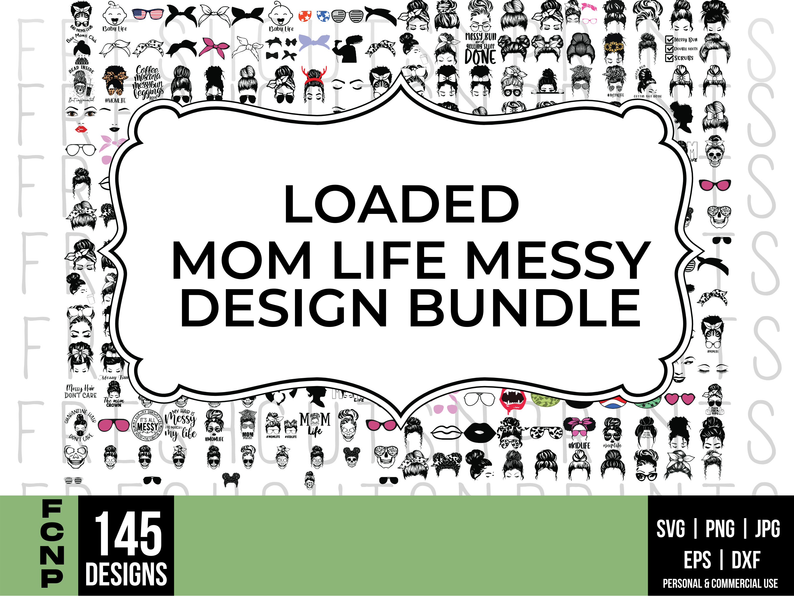 140 Messy Bun SVG Files Messy Bun Vector Messy Bun Cut - Etsy