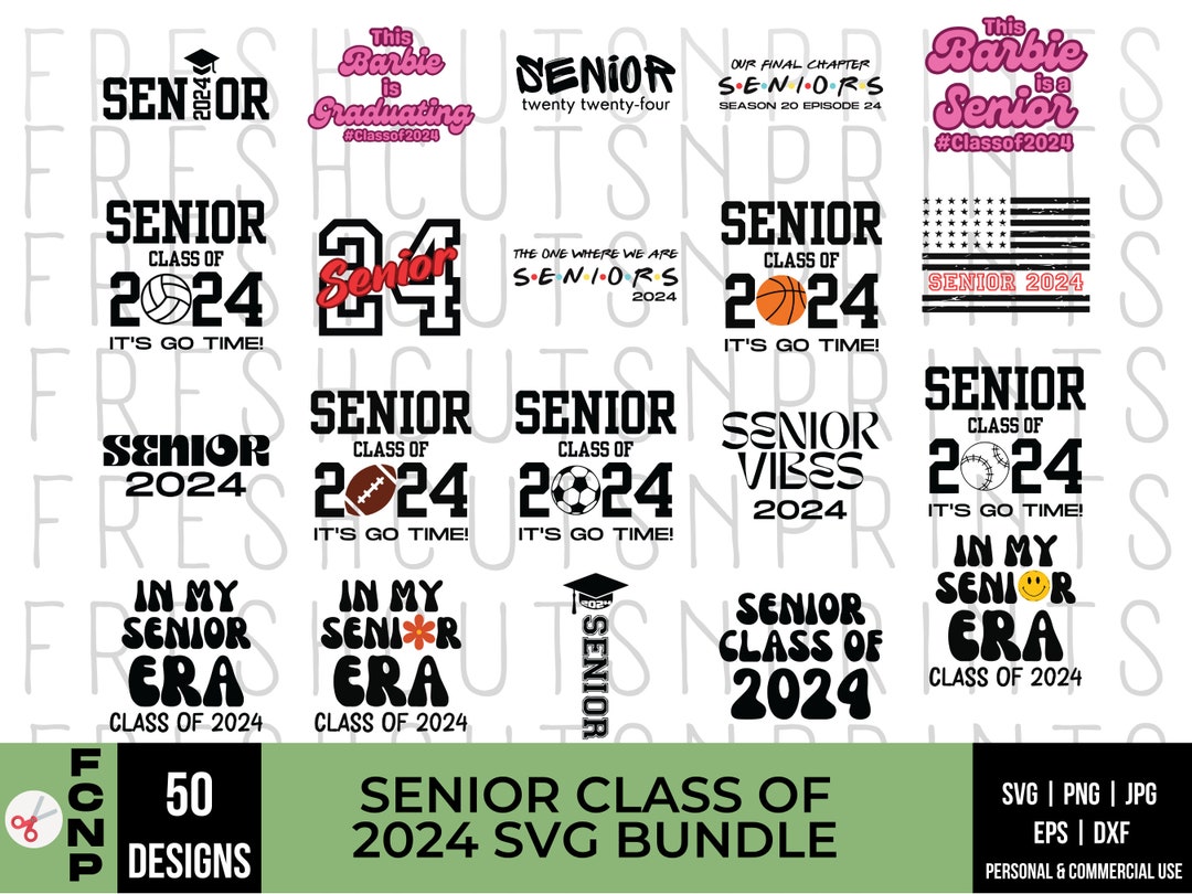 Class of 2024 SVG Bundle Senior 2024 SVG Graduation svg - Etsy Portugal