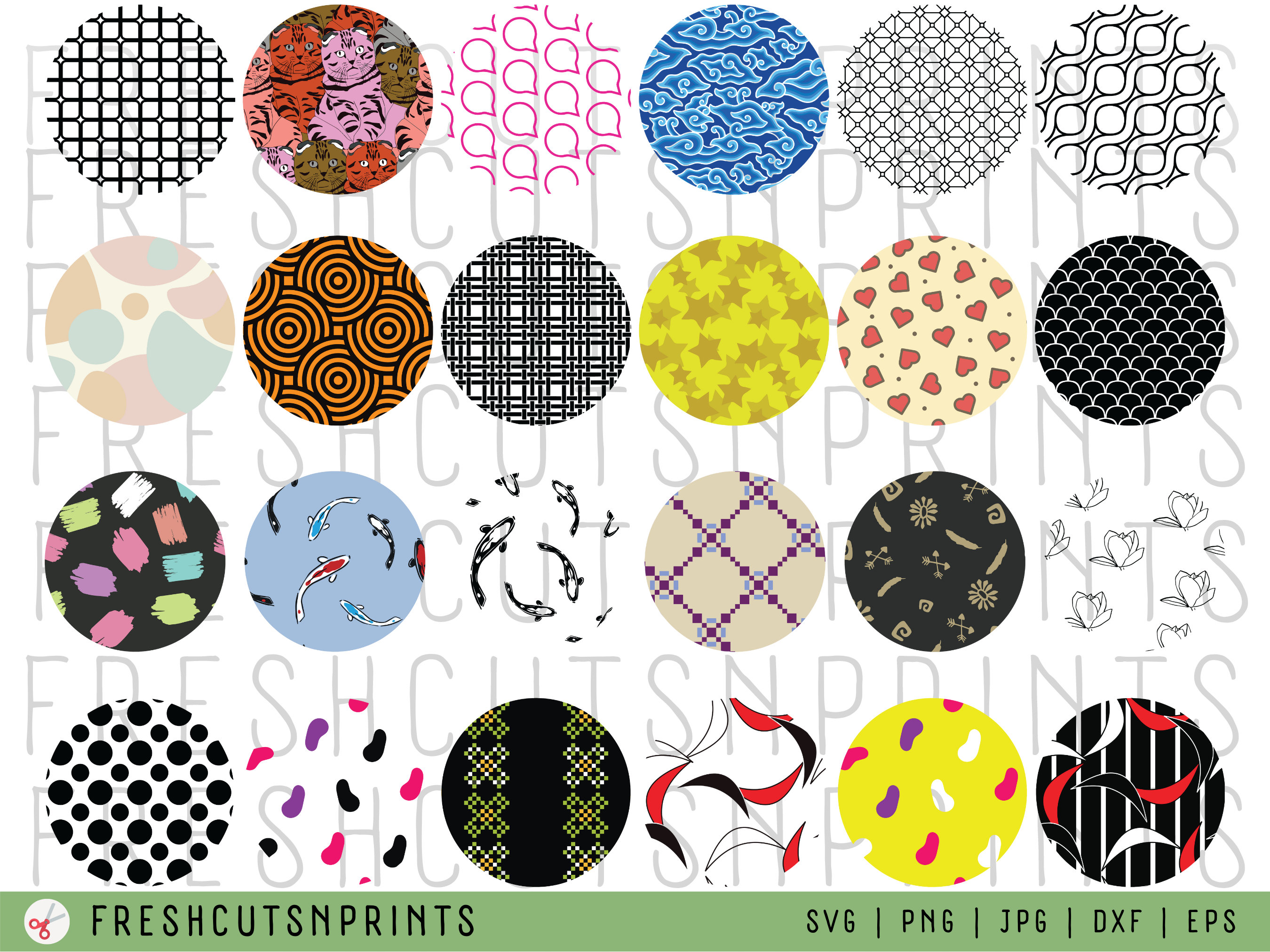 Round Pattern SVG Circle Patterns Svg Keychain Svg Keyring - Etsy Ireland