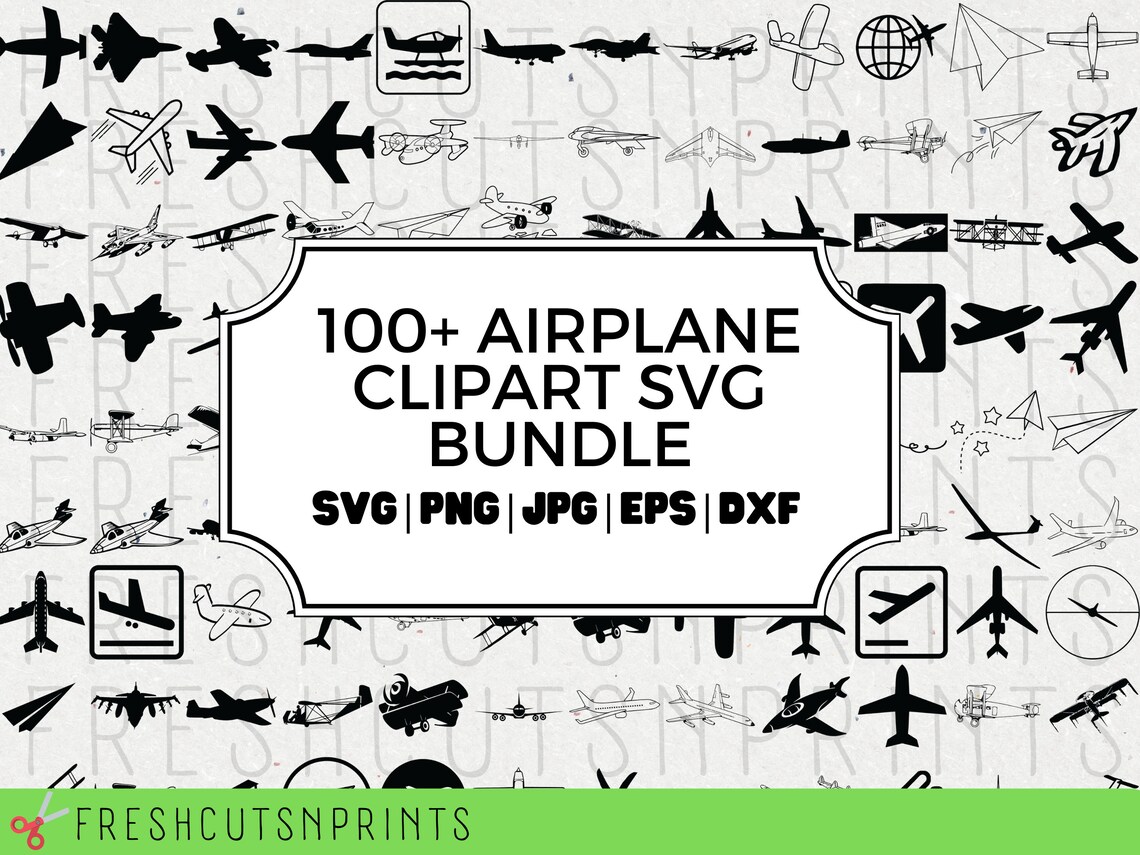 100+ Airplane SVG Bundle , Airplane Vector, Airplane Clipart, Airplane ...