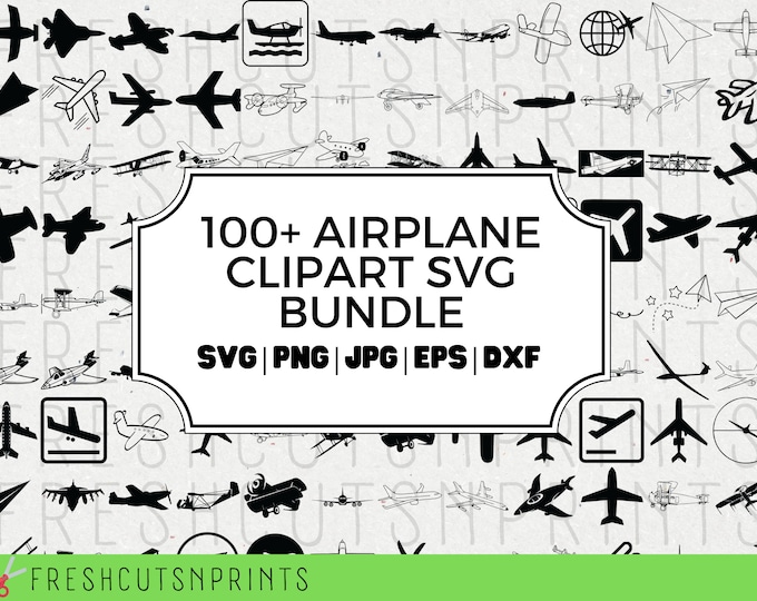 Flying Airplane SVG Cut File, Airplane Front View Clipart, Passenger ...