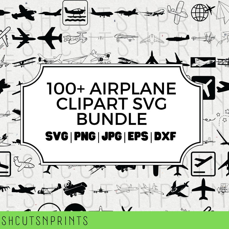 Airplane Svg - Etsy