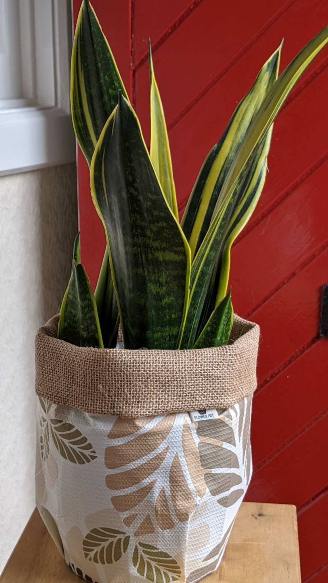 Decorative Plant Pot Cover, Waterproof Fabric Plant Pot Cover, Indoor ...