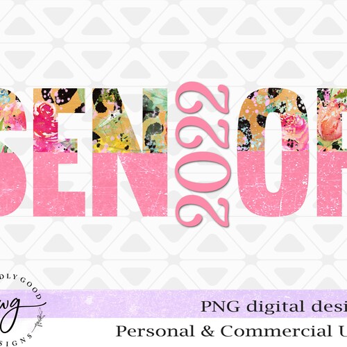 Senior Sublimation Design PNG Digital Download Printable - Etsy