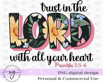 Trust in the Lord Clipart - Etsy