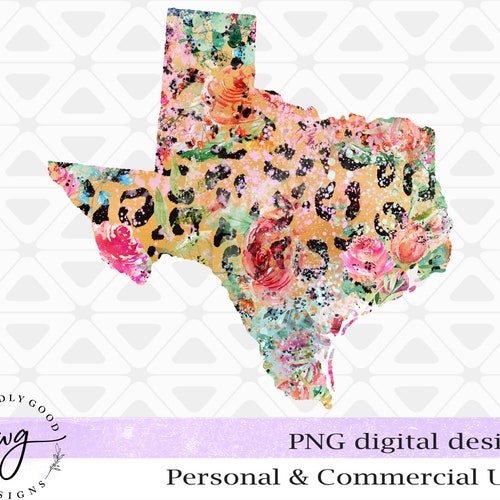 Texas PNG Sublimation Design DIGITAL DESIGN Instant - Etsy
