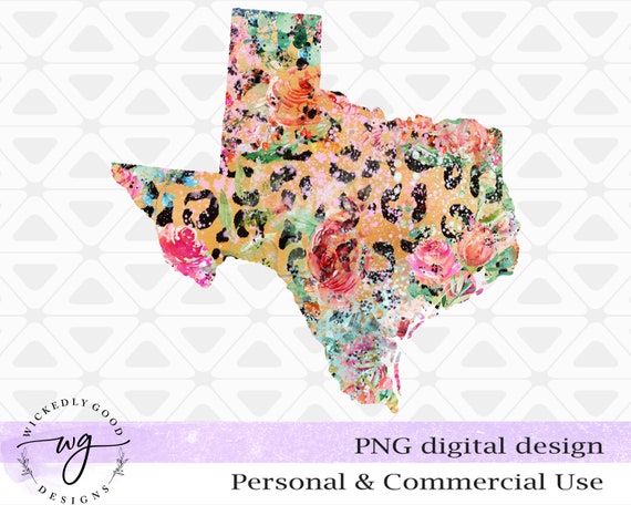 Texas State Png State Sublimation Design Distressed | Etsy