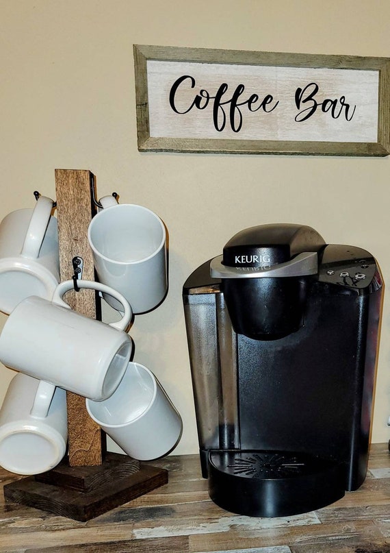 Rustic Stained Coffee Mug Stand/completely Handcrafted - Etsy