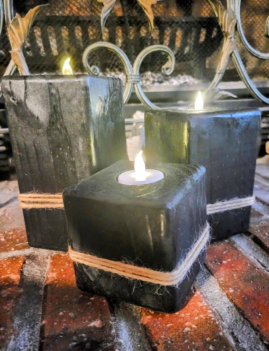 Farmhouse Inspired / Completely Handcrafted / Wooden Candle - Etsy