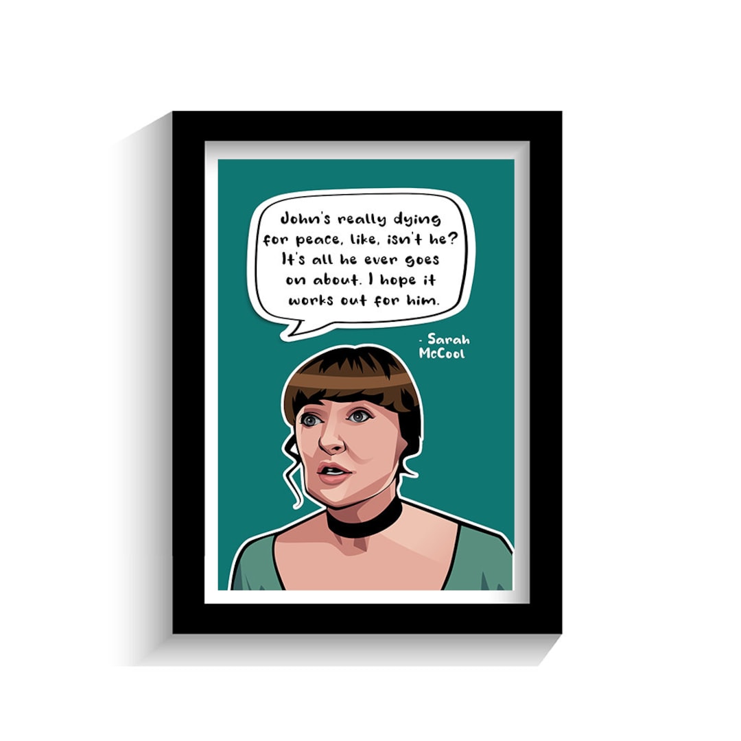 Sarah Derry Girls Derry Girls Quotes Tv Print Wall Art Etsy