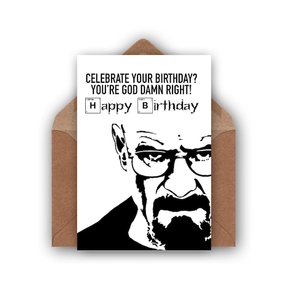 Jesse Pinkman Card Breaking Bad Birthday Card For