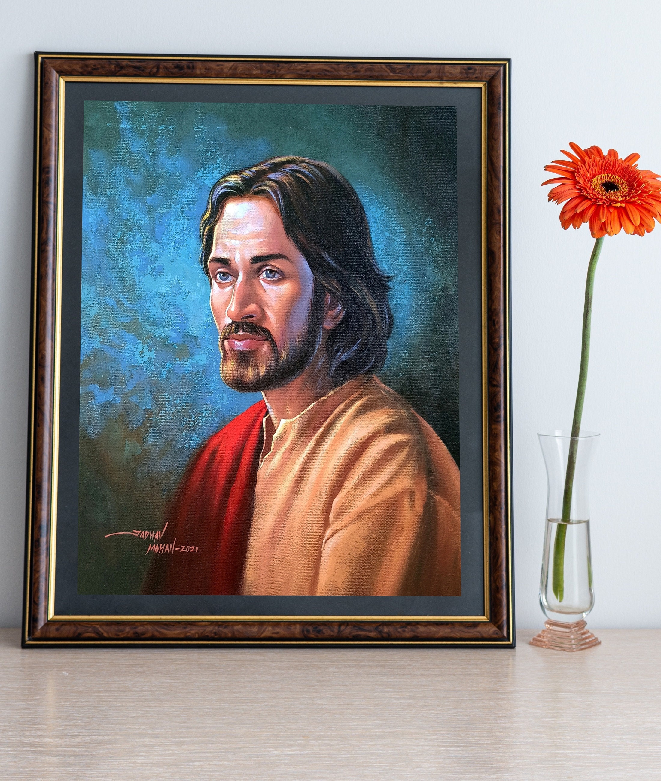 Jesus Christ Original Painting Custom Gift Large Canvas Religious ...