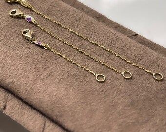 14k Gold Necklace Extender - Etsy