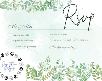 Wedding Reservation Cards - Etsy