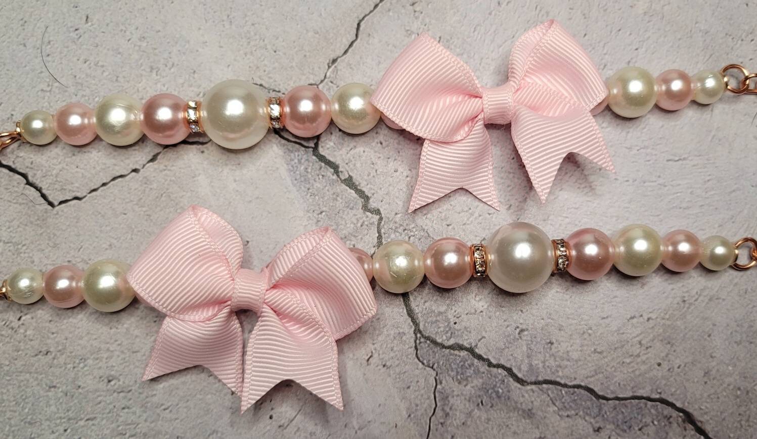 Crocs Strap Chain Pink Bow for Crocs Pearl Croc Chains - Etsy