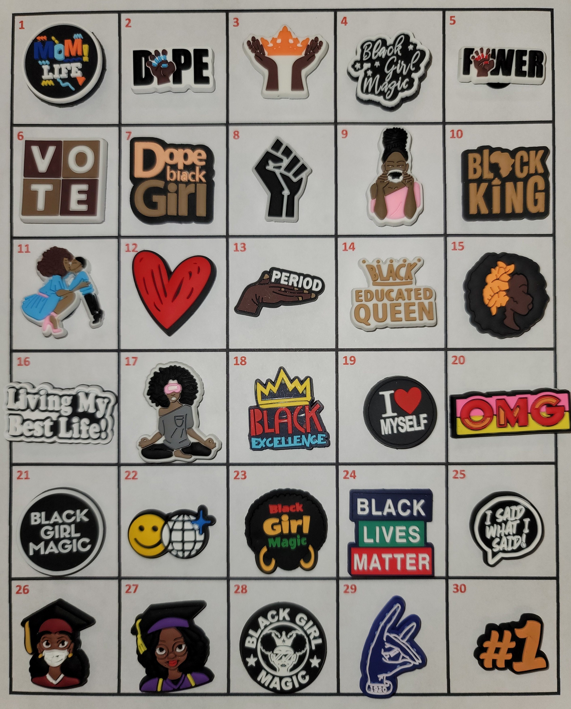 Crocs Charms Black Lives Matter Croc Charms, Urban Croc Charms, Rapper ...