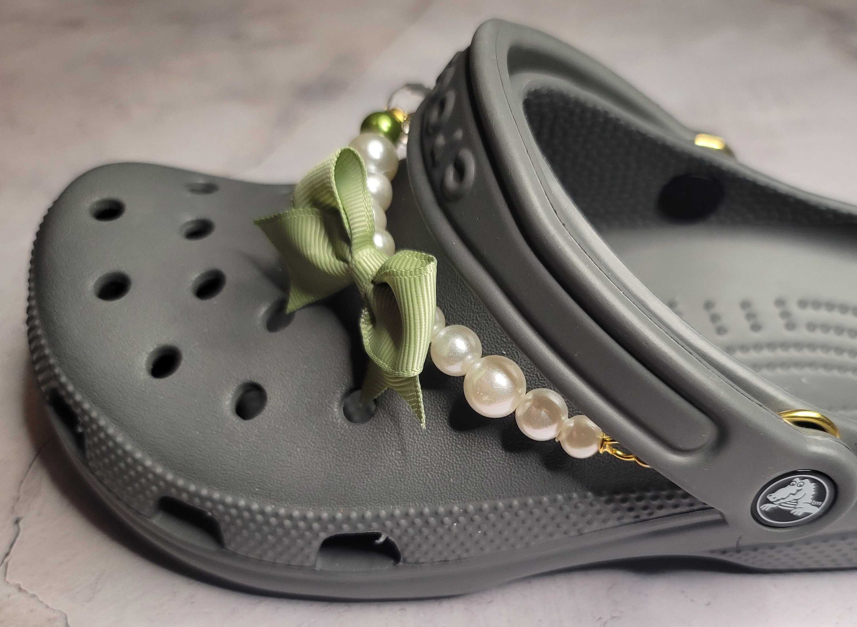 Croc Chains, Beaded Chains, Pearl Croc Chain, Croc Jewelry for Teens ...