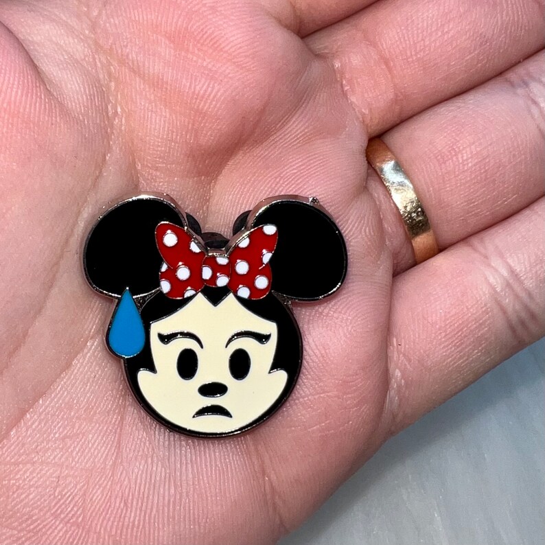 Disney Pin Minnie Mouse Pin Emoji Blitz Sad Exclusive Trading - Etsy