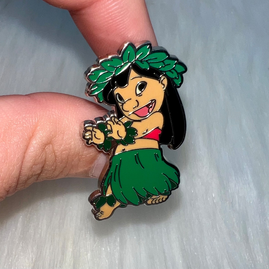 Disney Lilo and Stitch Pin Lilo Hula Dancing Trading Pin Enamel Pin ...