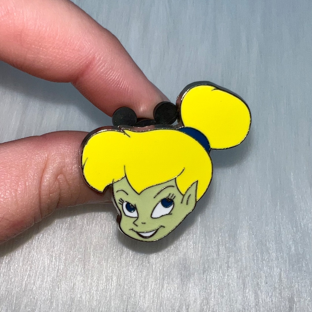 Disney Pin Tinkerbell Pin Face Head Peter Pan Fairy Pixie Trading Pin Enamel Pin Authentic Buy 2 ...