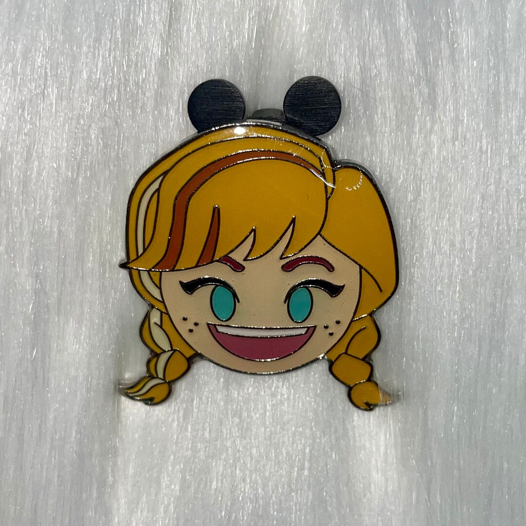 Disney Pin Frozen Anna Pin Emoji Blitz Laughing Trading Pin Enamel Pin ...