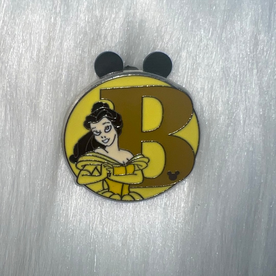 Disney Belle Pin Beauty and the Beast Belle Alphabet Letter B Trading ...