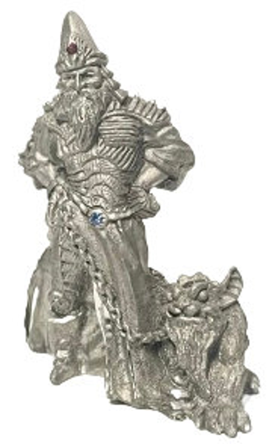 Pewter Commander Warrior Figure With Gargoyle 2.7 Inches Height ...