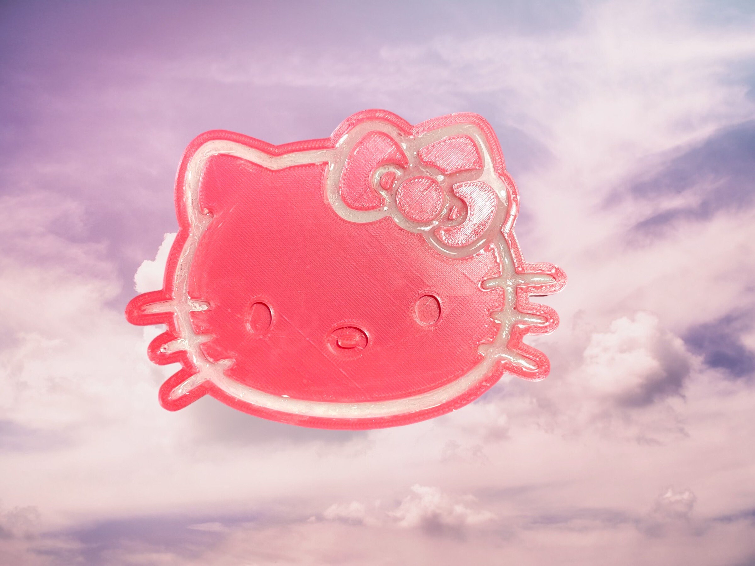 Hello Kitty 3d Printed Coaster - Etsy
