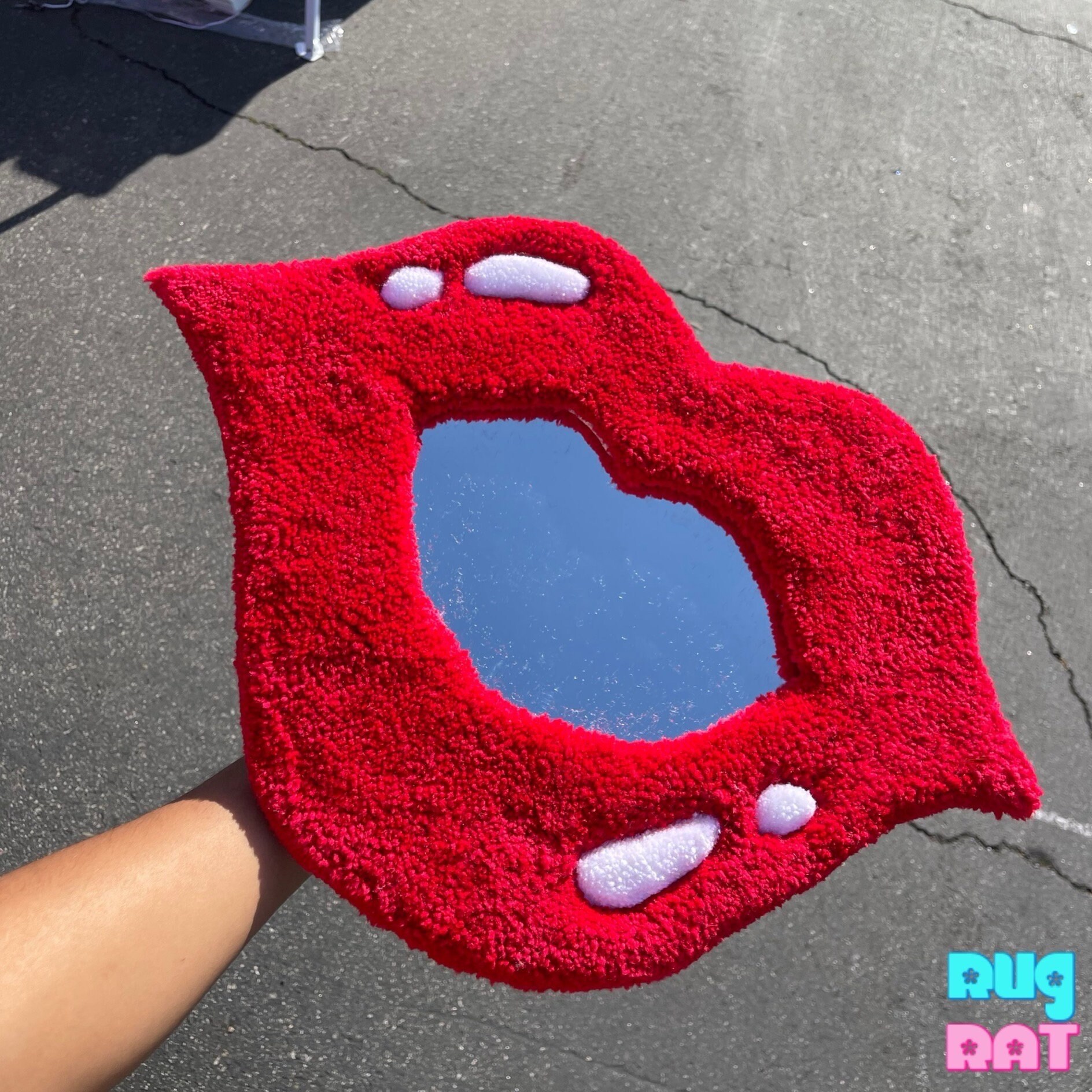 Red Lips Mirror - Etsy Australia