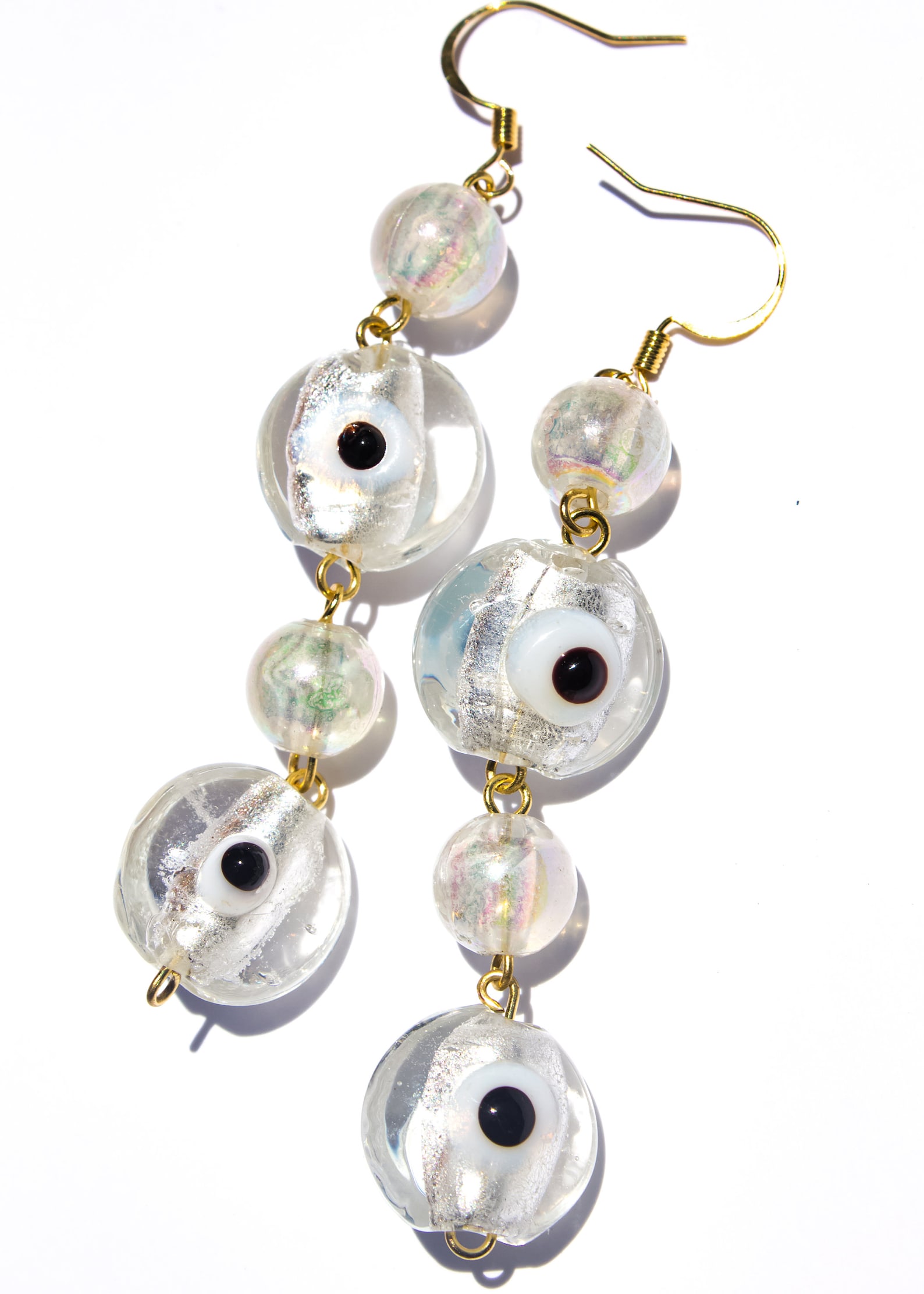 Evil Eye Drop Earrings Pearl Evil Eye Jewelry - Etsy