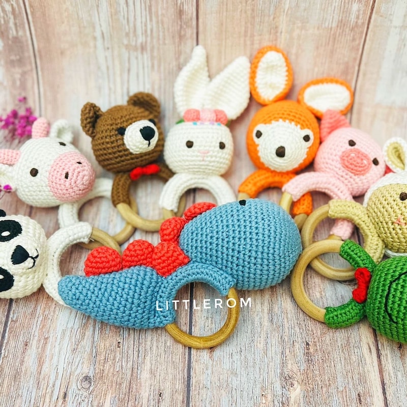 Bunny Rattle - Etsy