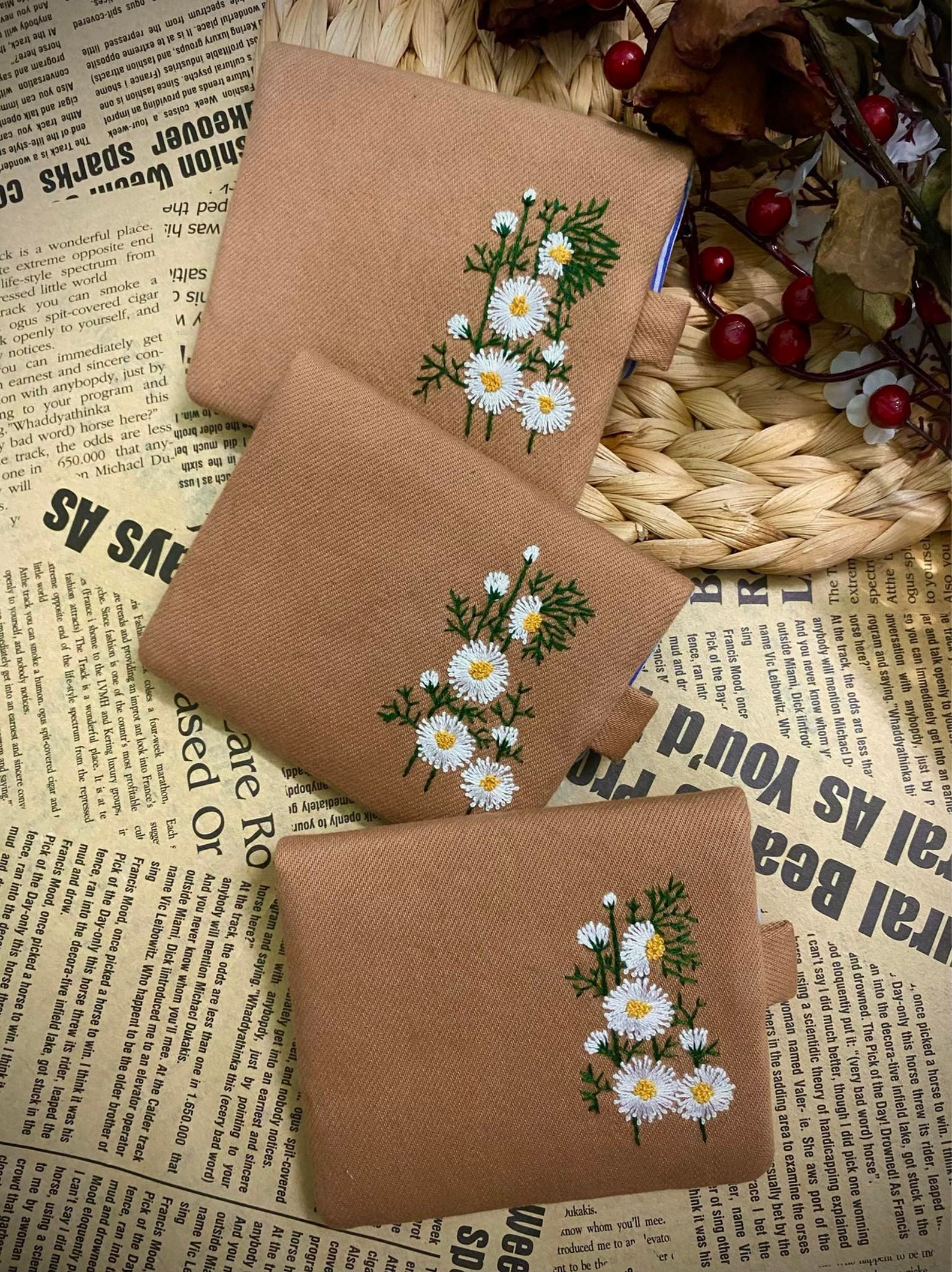 Hand-embroidered Wallet| Cash and Card Wallet | Gift for Her| Summer ...