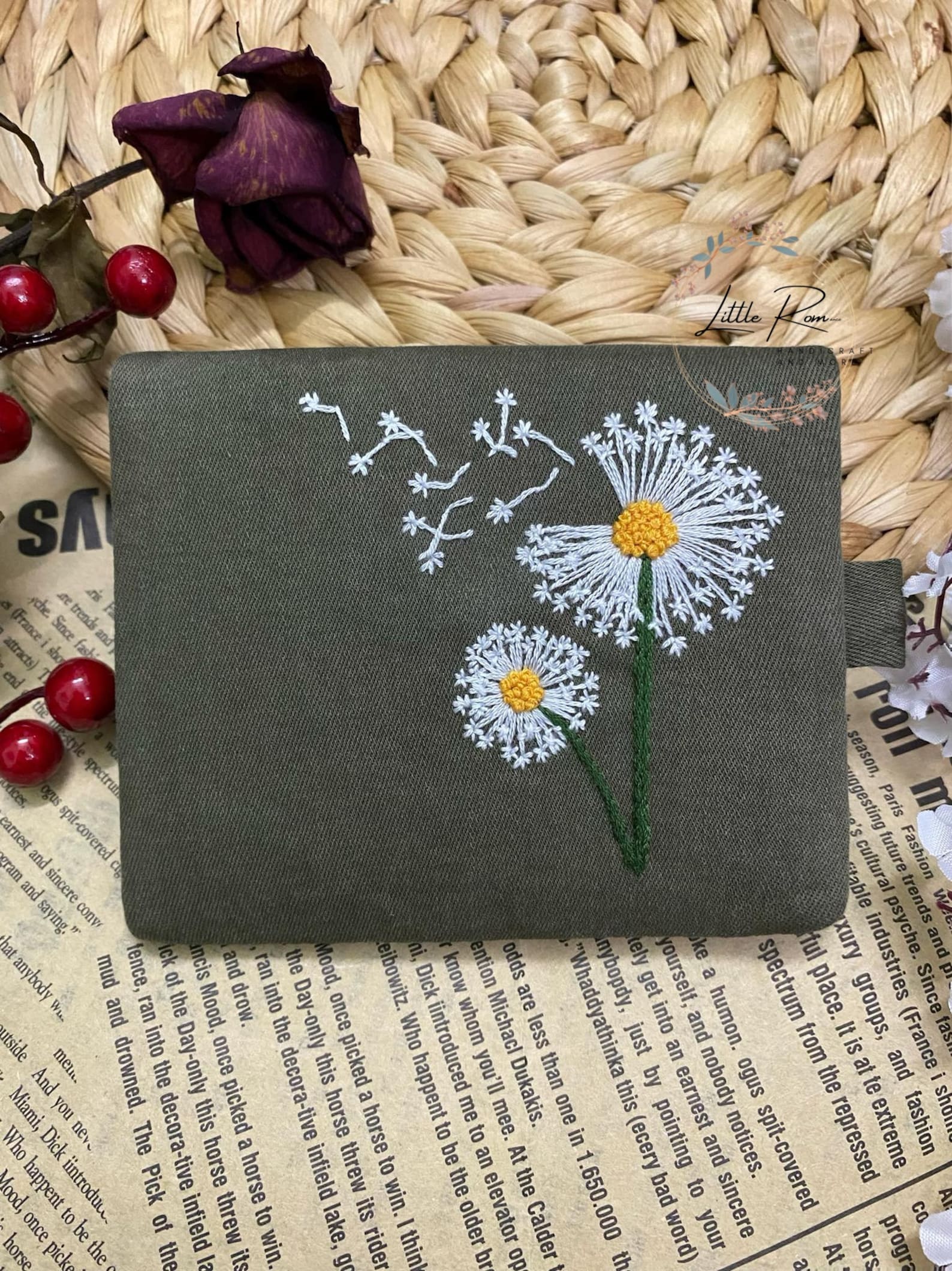 Hand-embroidered Wallet| Cash and Card Wallet | Gift for Her| Spring ...