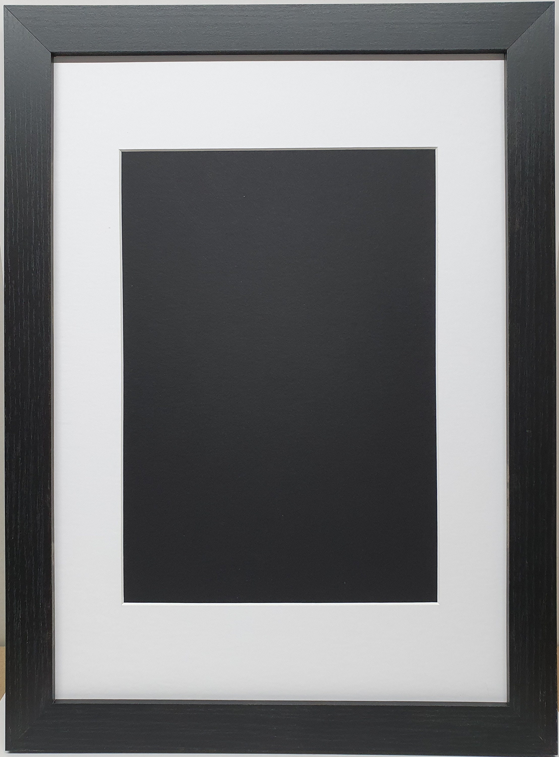 Black Frame With White Mount Black Mount Bevel Cut Mount White - Etsy UK