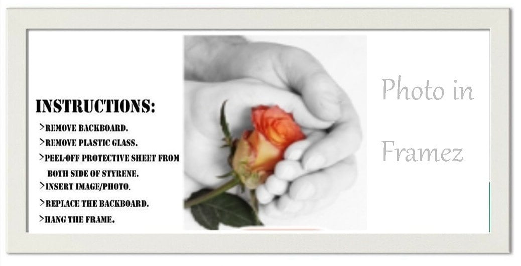 Panoramic Sizes Picture Frames Photo Frames Black White Oak - Etsy UK