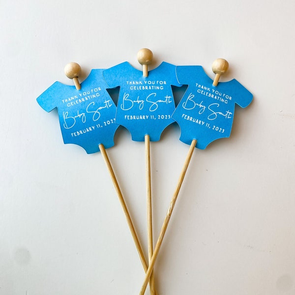 Blue Cupcake Toppers - Etsy