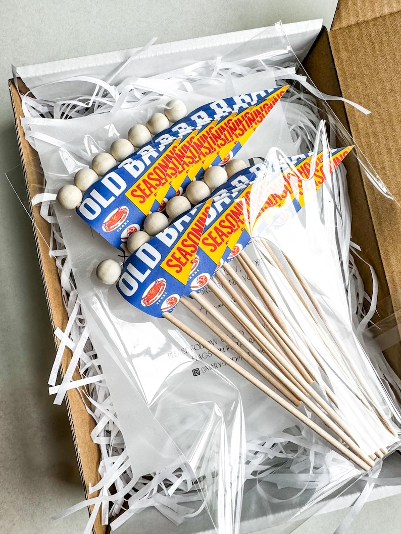 Old Bay Flag Cupcake Toppers: Maryland Party Decorations - Etsy