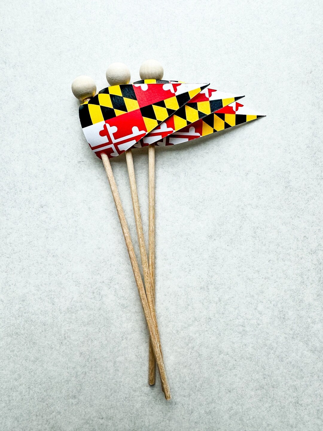 Maryland Flag Cupcake Topper - Maryland Party Decoration - Maryland ...