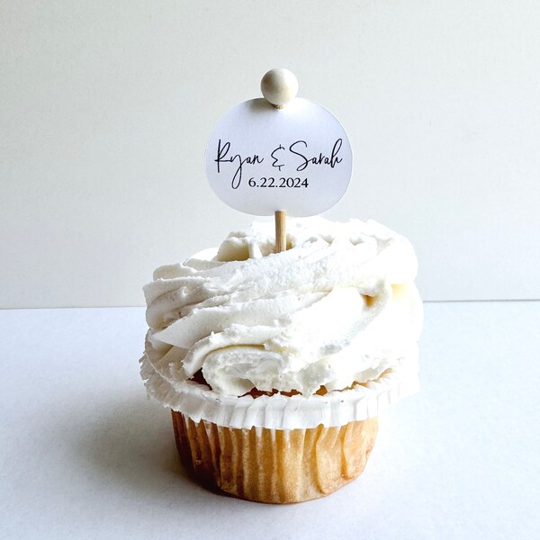Custom Round Cupcake Toppers - Etsy